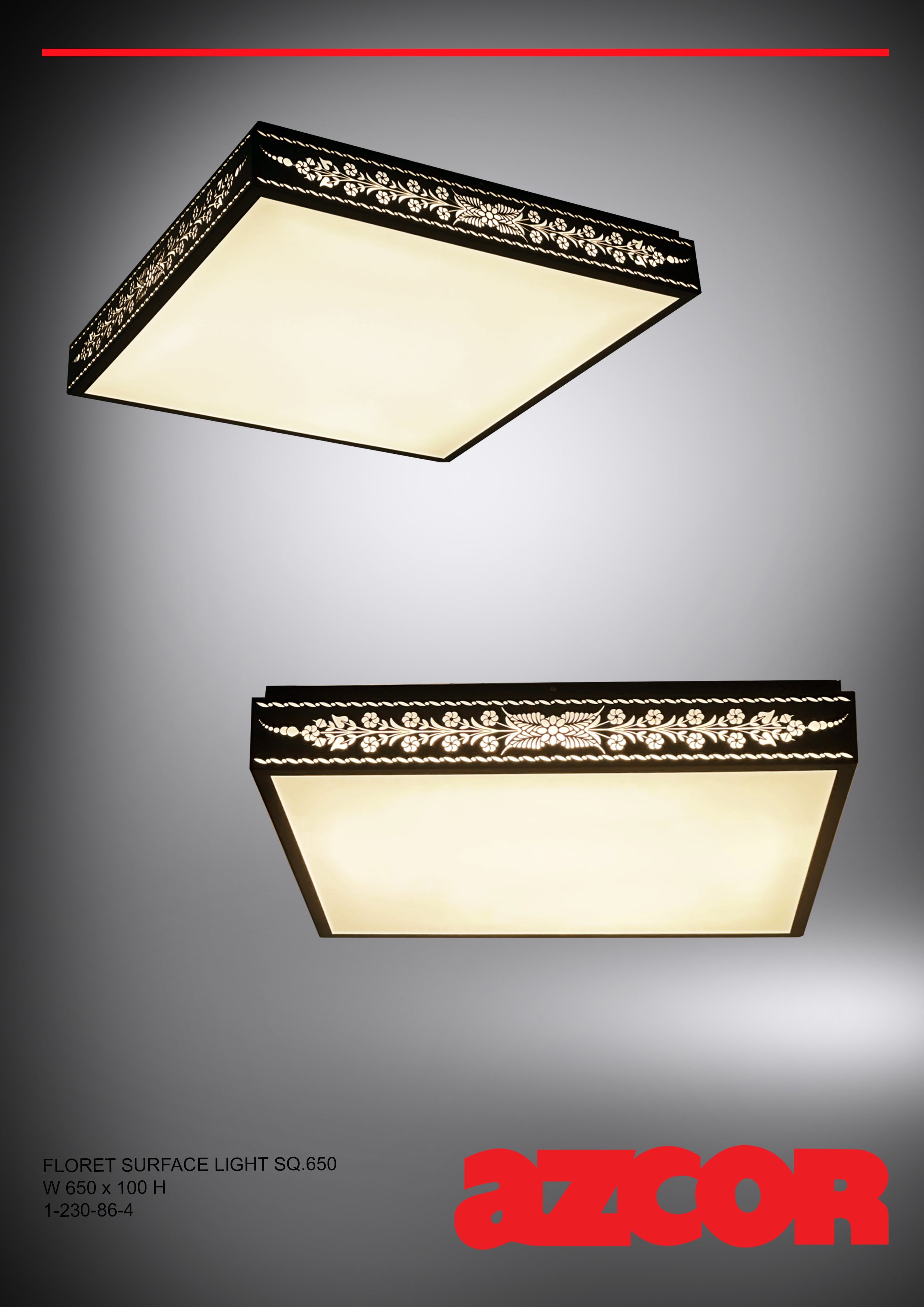 Floret Square 650 Surface Light